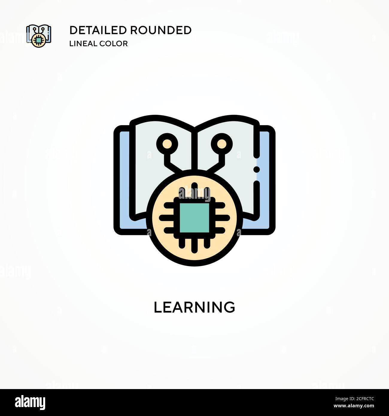 Learning vector icon. Modern vector illustration concepts. Easy to edit ...