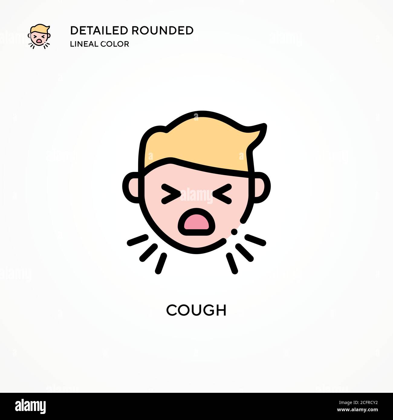 Cough vector icon. Modern vector illustration concepts. Easy to edit ...