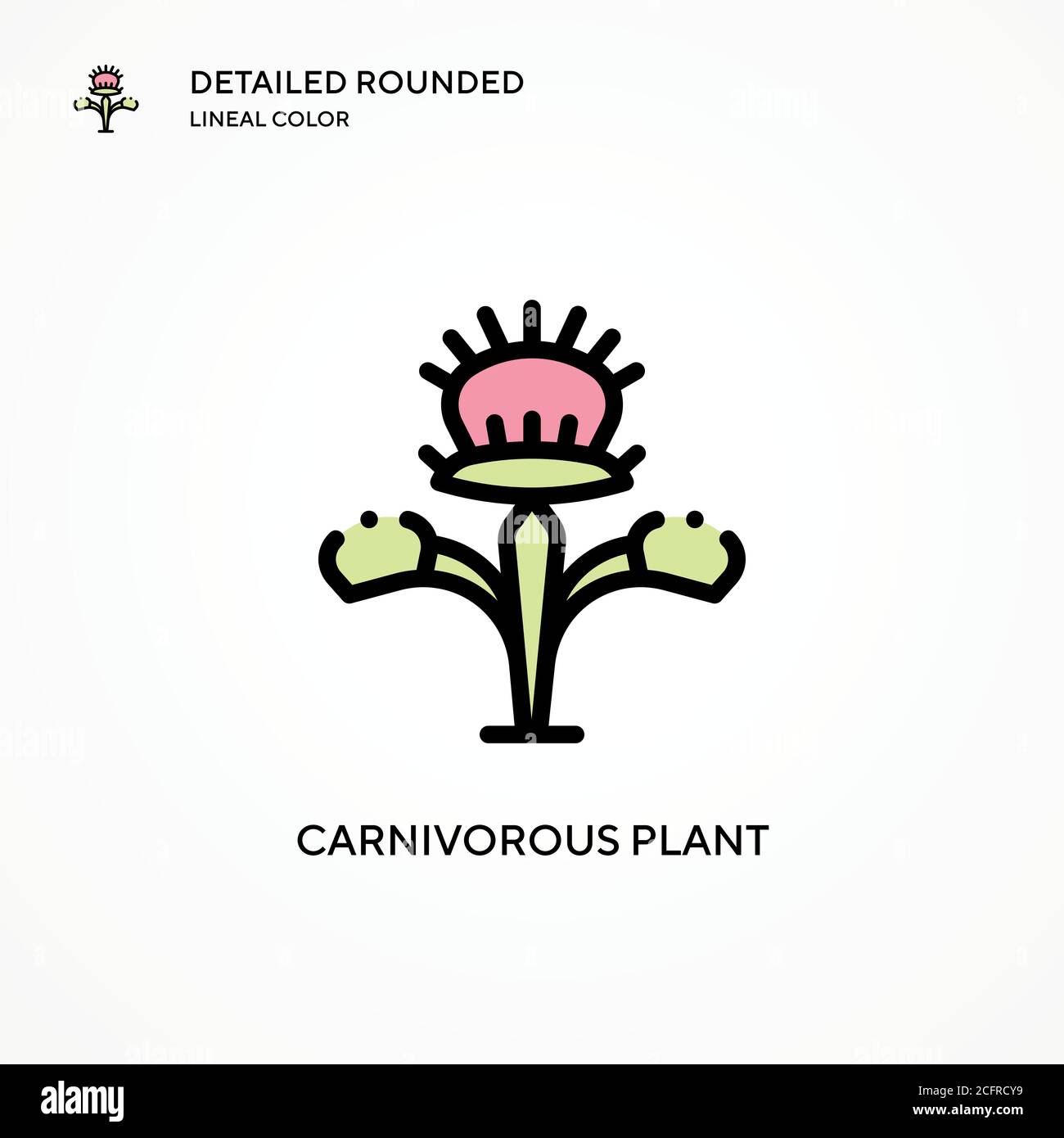 Carnivorous plant vector icon. Modern vector illustration concepts ...