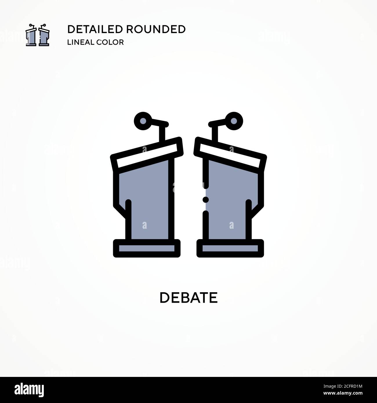 Debate vector icon. Modern vector illustration concepts. Easy to edit ...