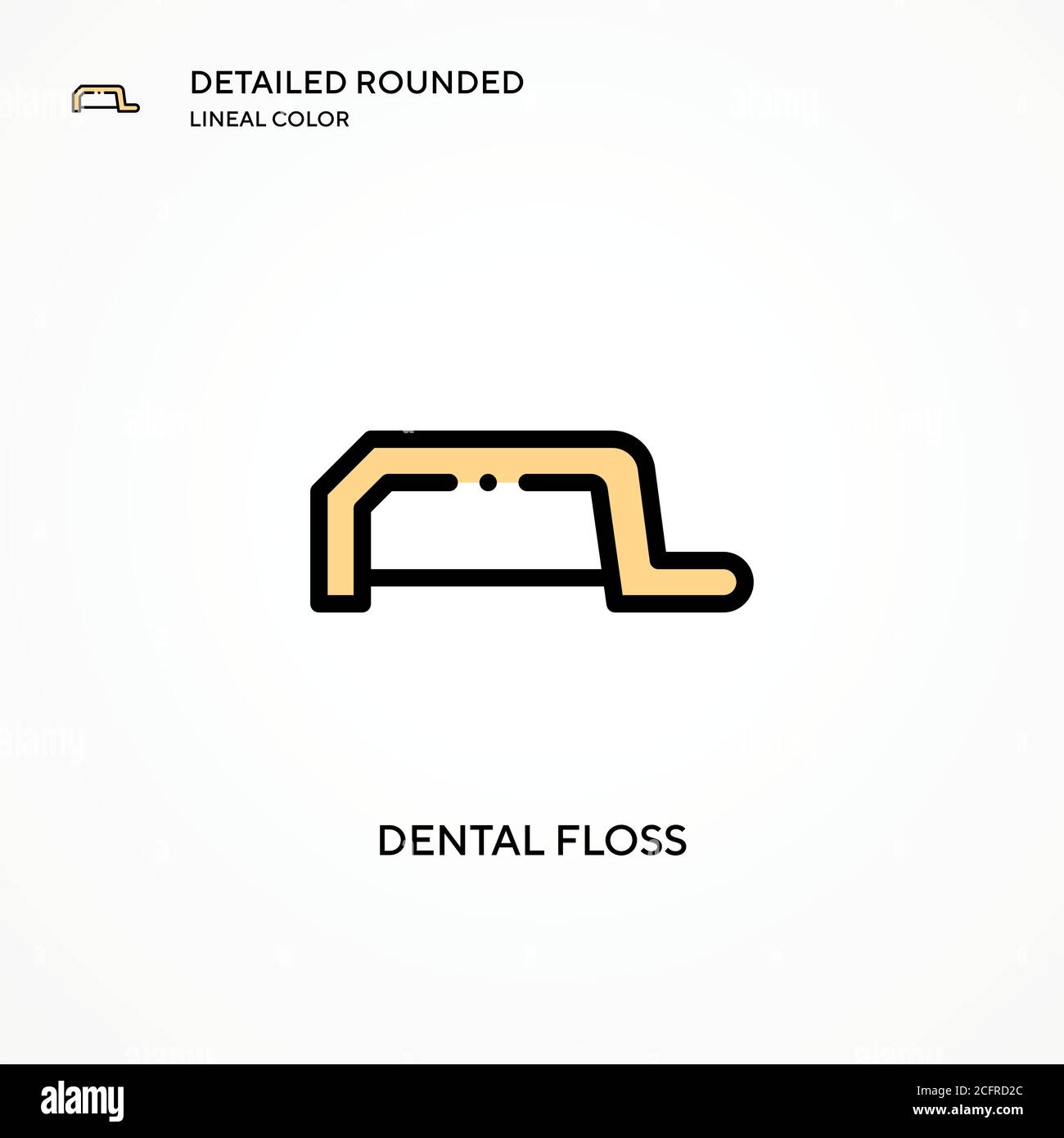 Dental floss vector icon. Modern vector illustration concepts. Easy to ...