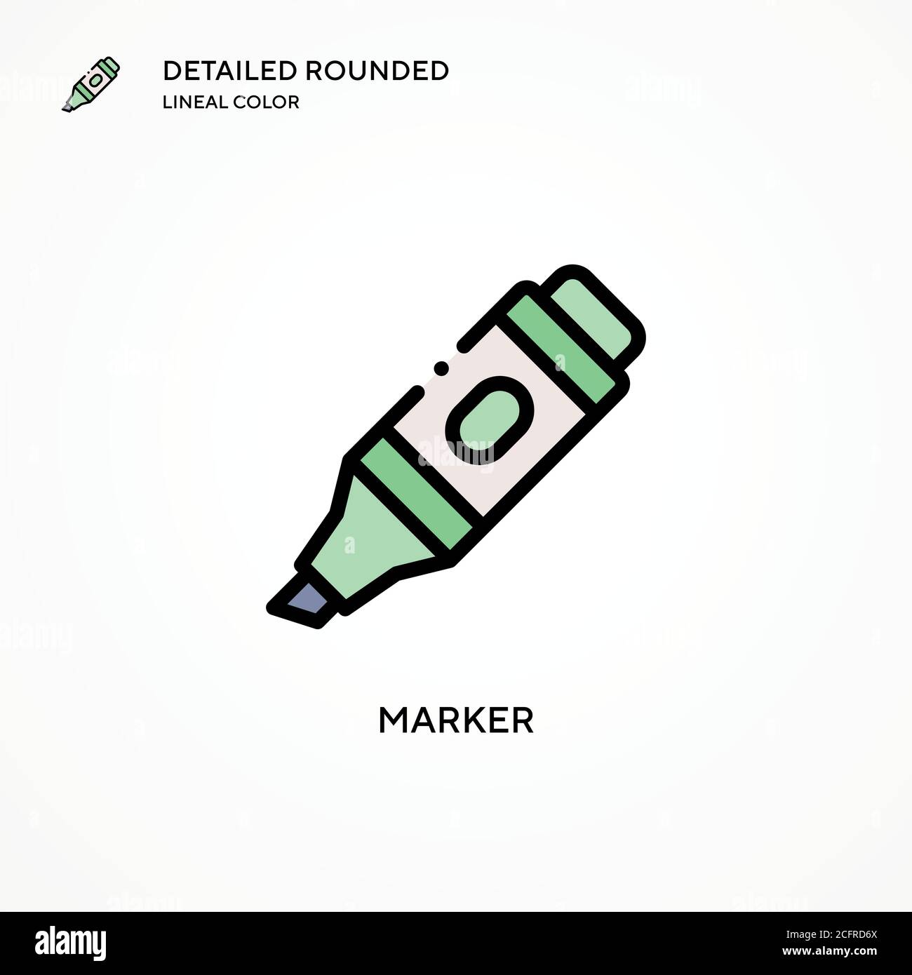 Marker vector icon. Modern vector illustration concepts. Easy to edit ...