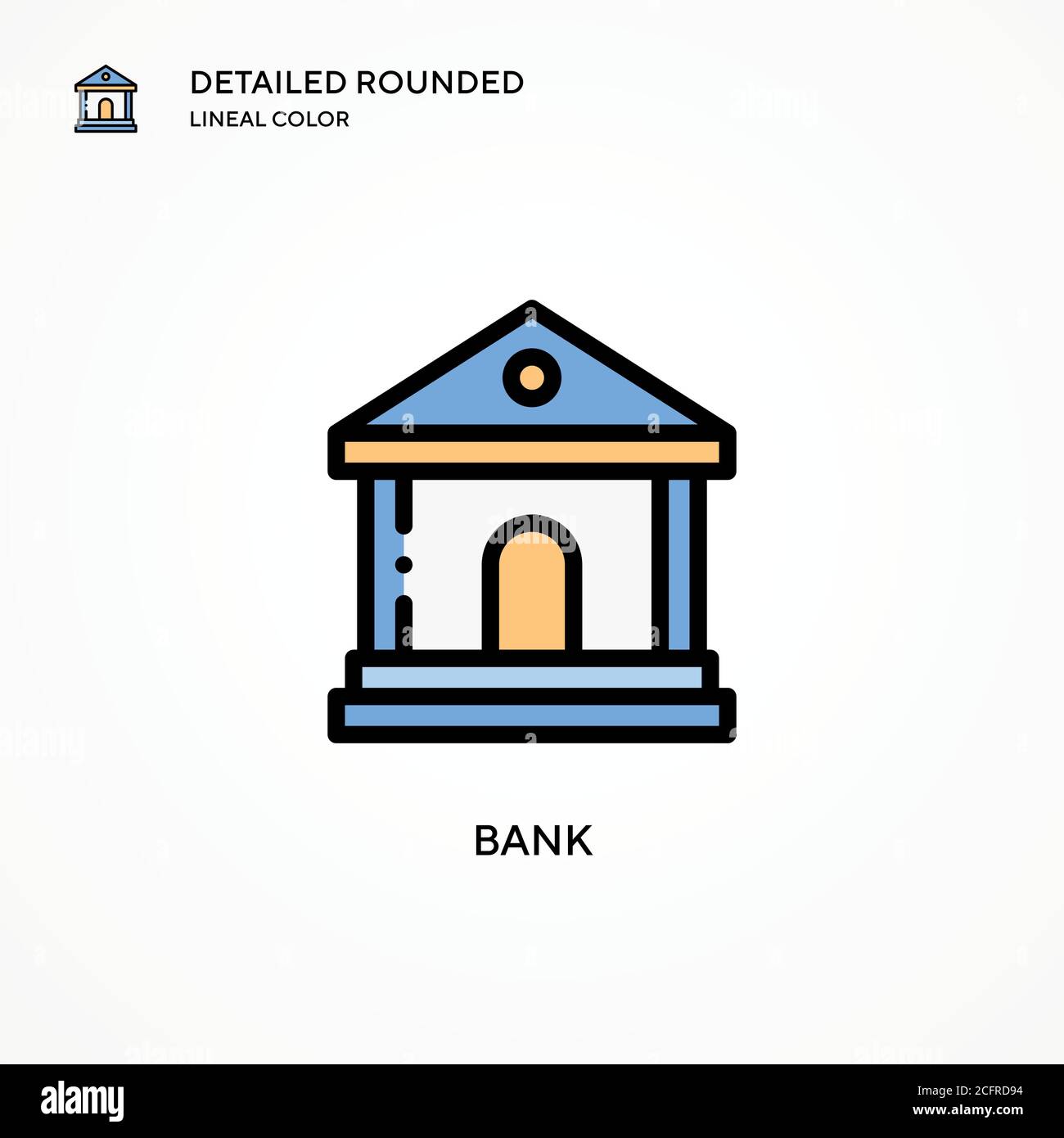 Bank vector icon. Modern vector illustration concepts. Easy to edit and ...