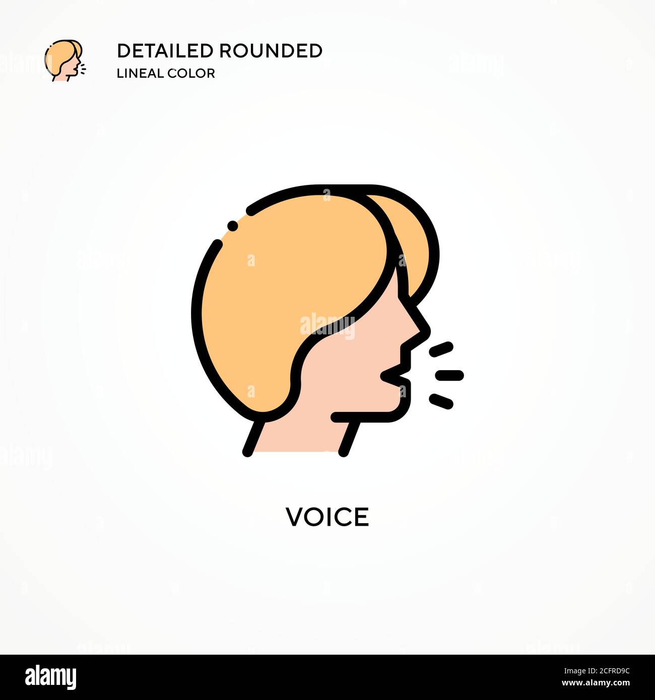 Voice vector icon. Modern vector illustration concepts. Easy to edit ...