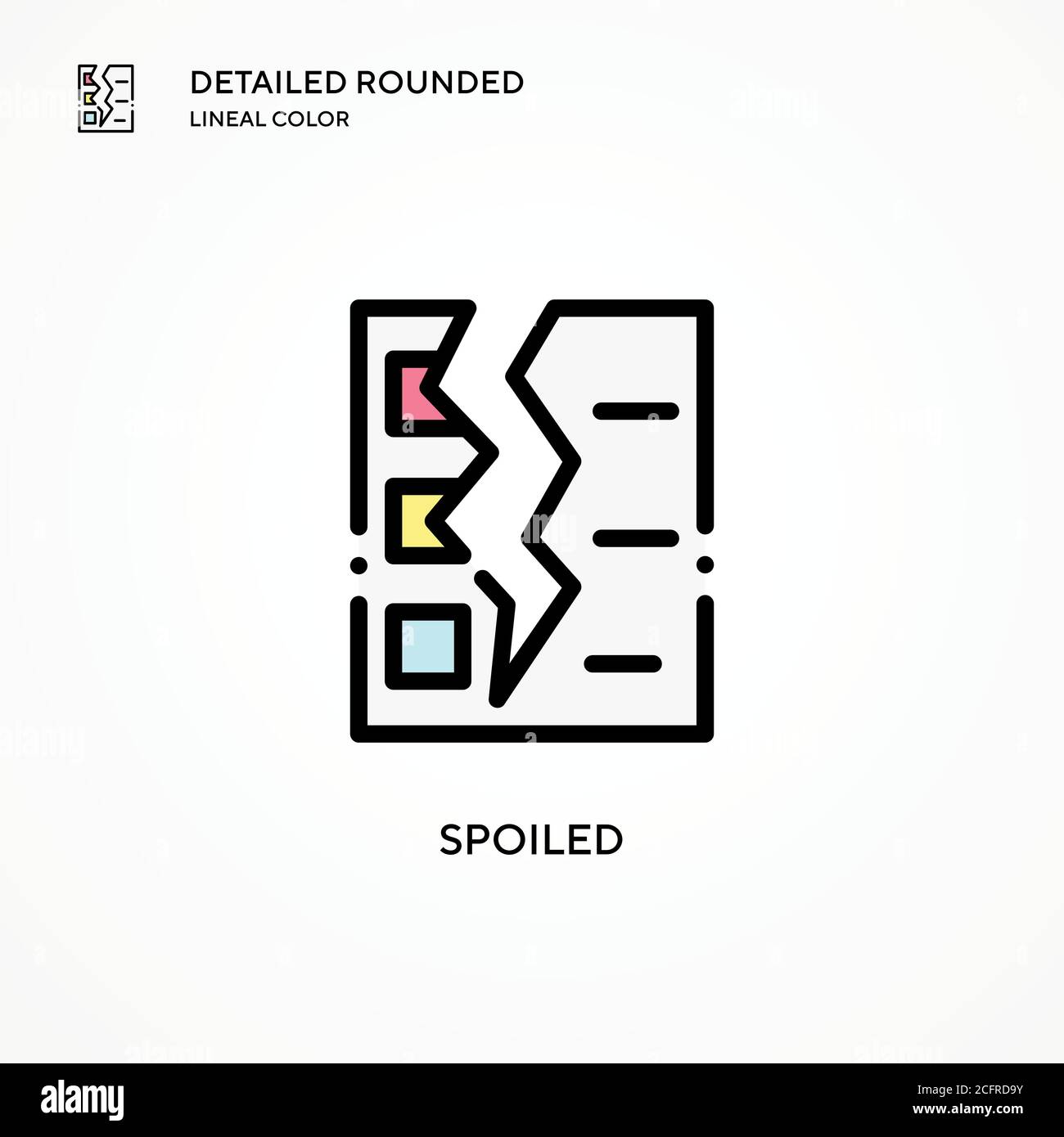 Spoiled vector icon. Modern vector illustration concepts. Easy to edit ...