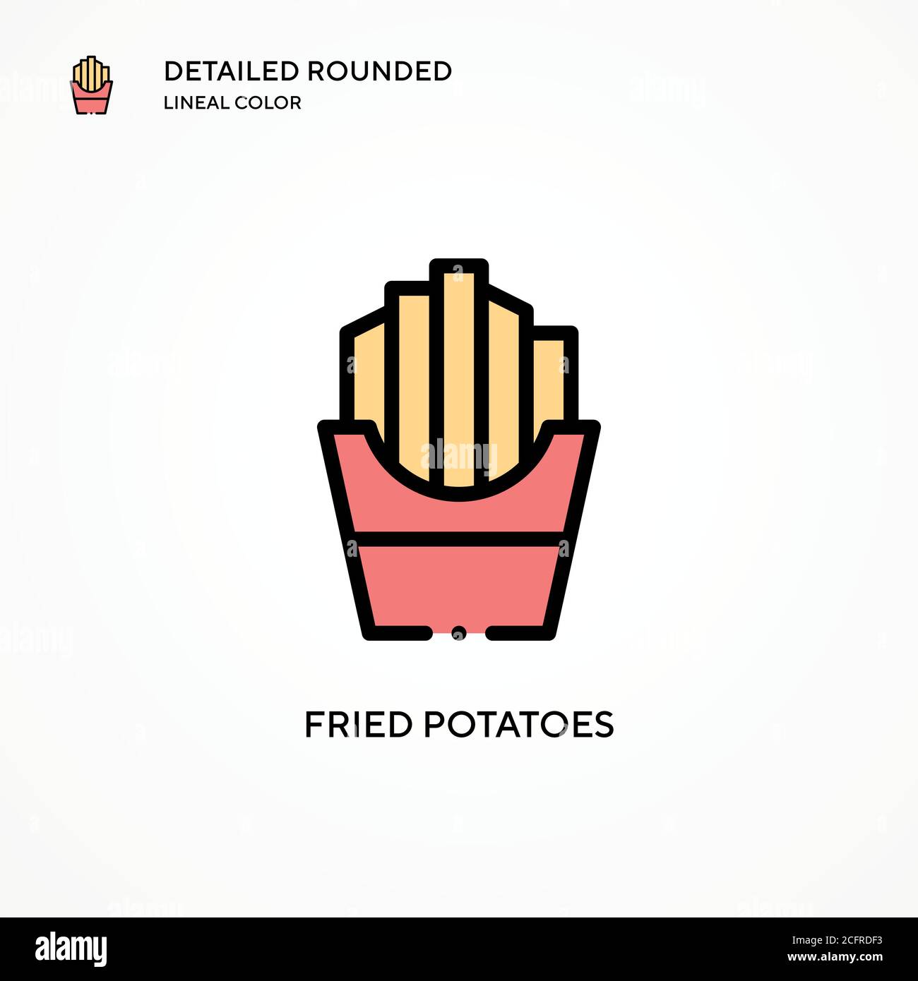 Crunchy potatoes Stock Vector Images - Alamy