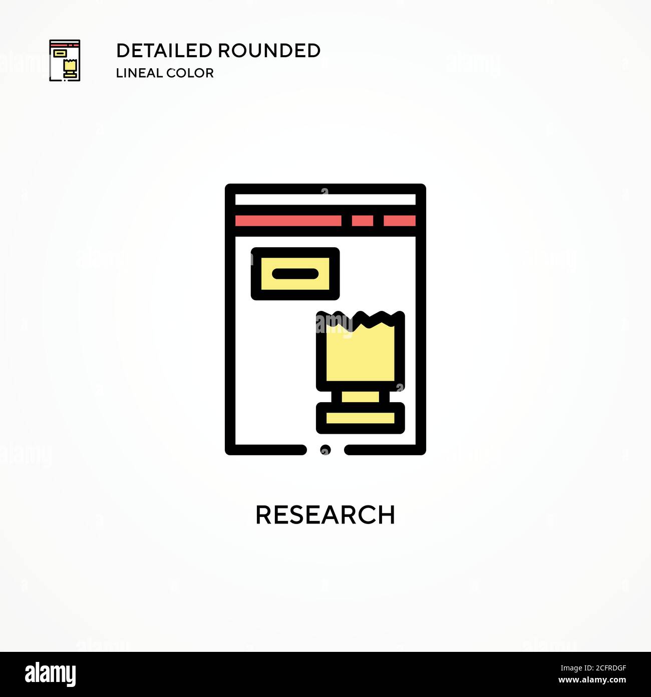 Research vector icon. Modern vector illustration concepts. Easy to edit ...