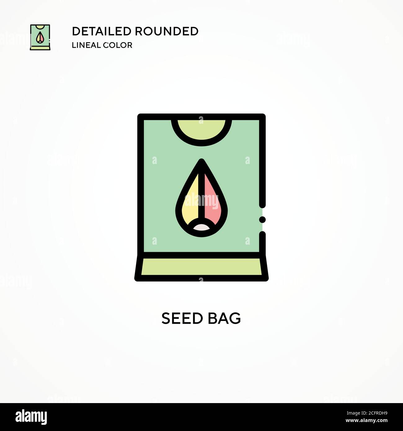 Seed bag vector icon. Modern vector illustration concepts. Easy to edit ...