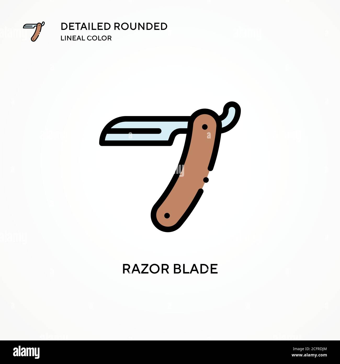 Razor blade vector icon. Modern vector illustration concepts. Easy to ...