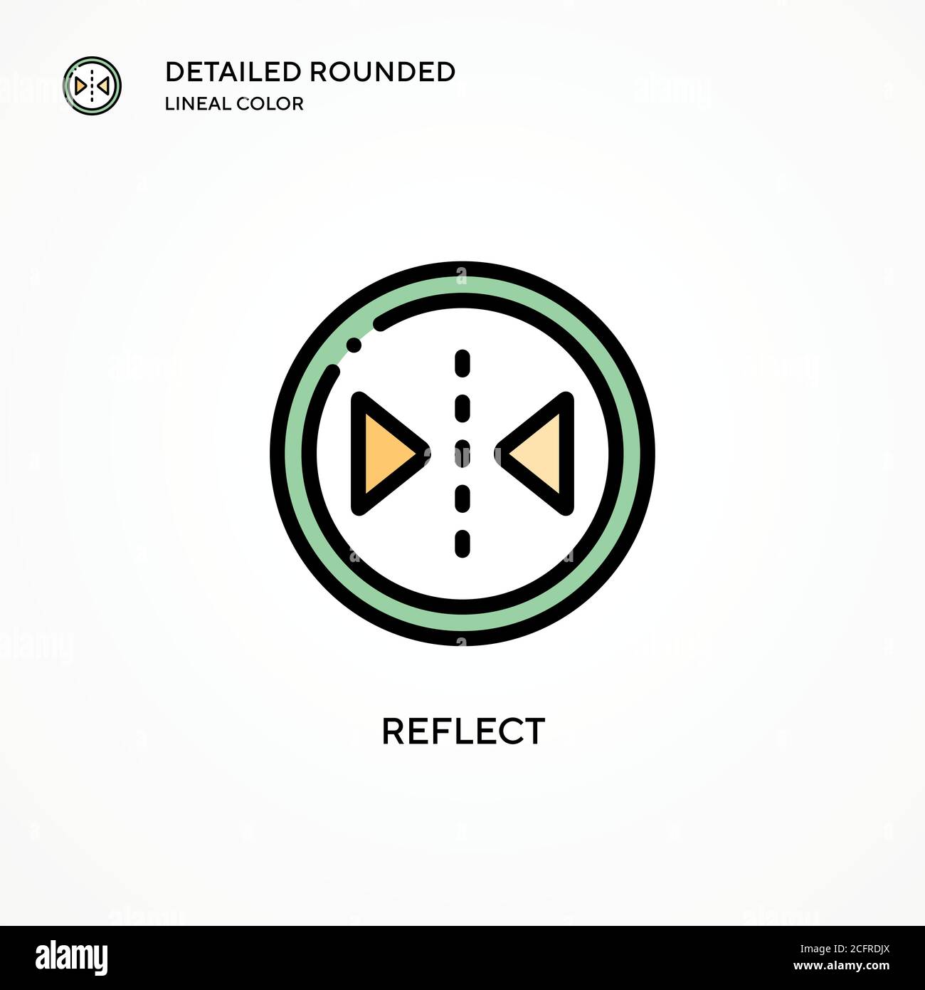 Reflect vector icon. Modern vector illustration concepts. Easy to edit ...