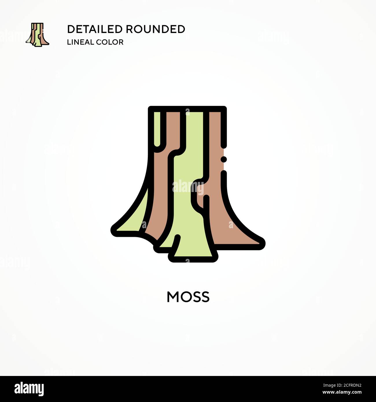 Moss vector icon. Modern vector illustration concepts. Easy to edit and ...