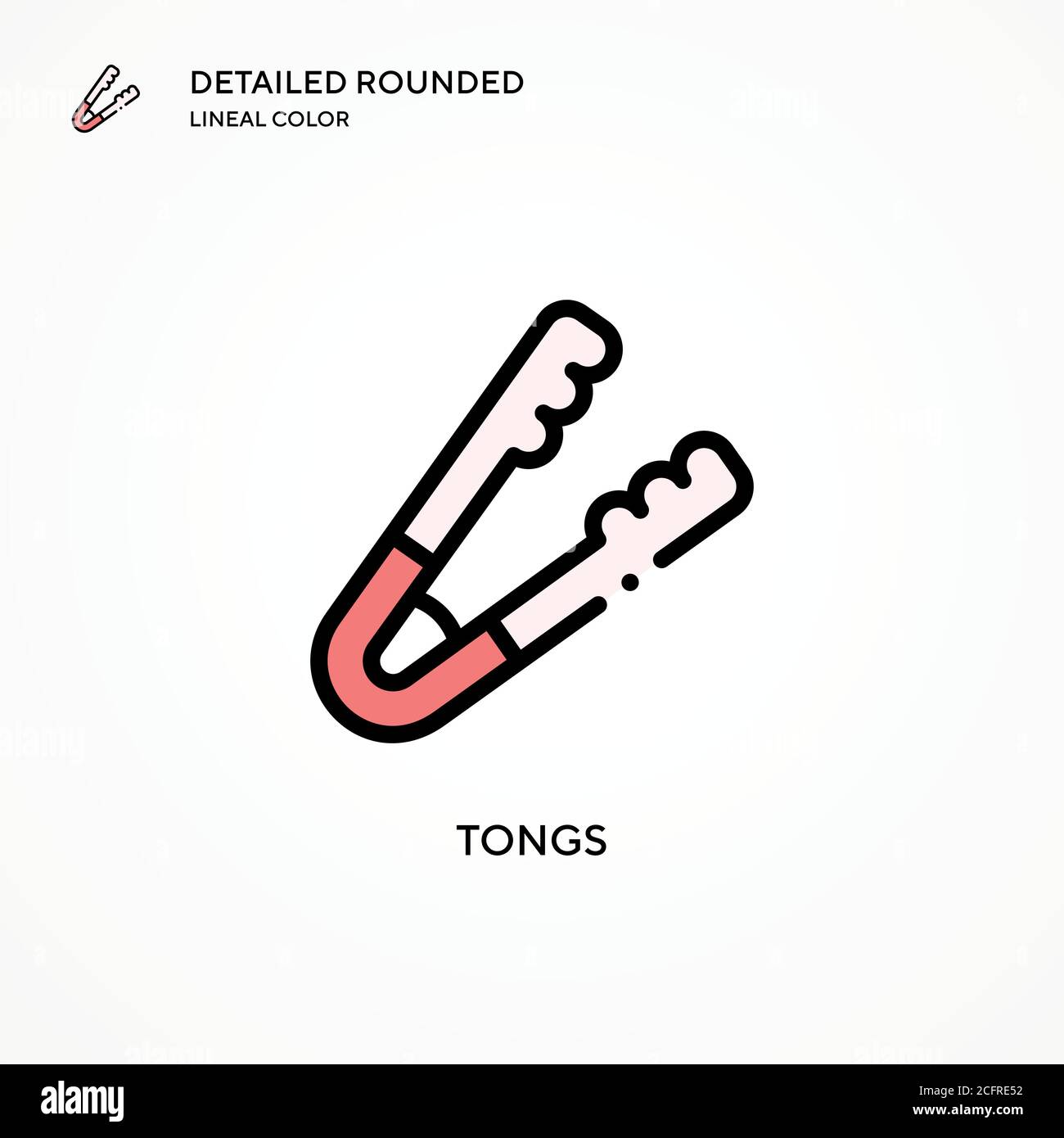 Tongs vector icon. Modern vector illustration concepts. Easy to edit ...