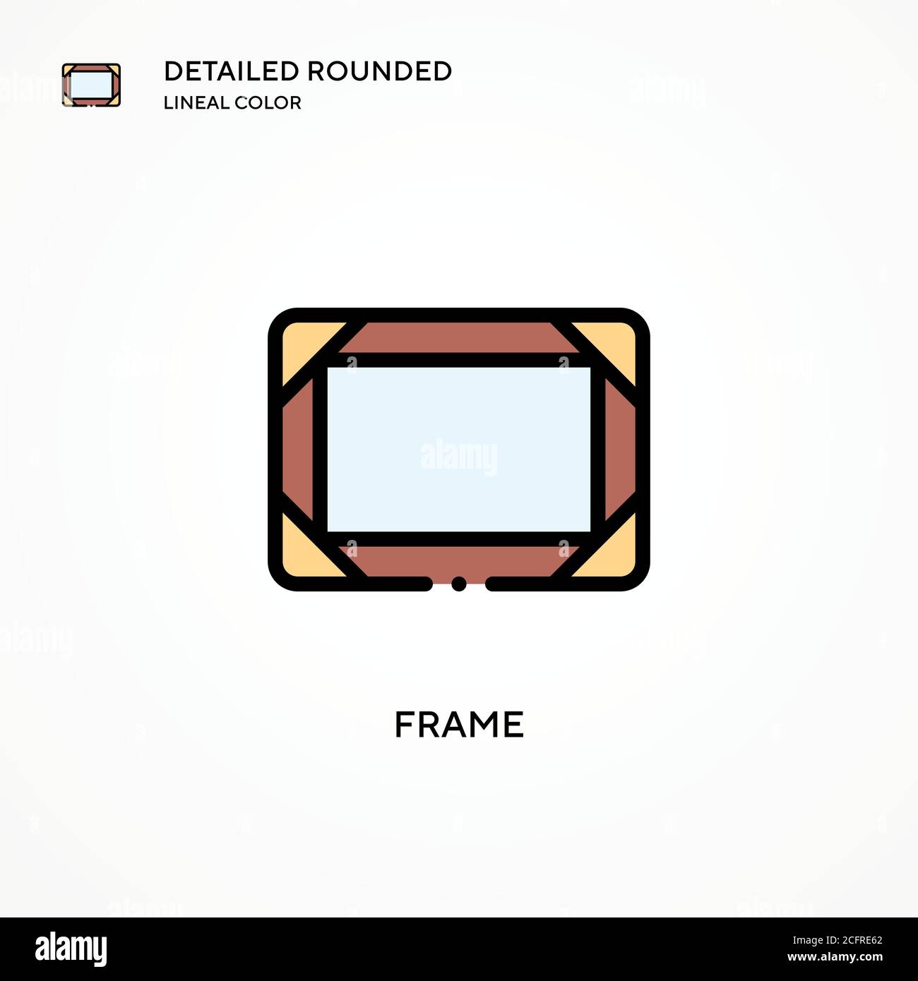 Frame vector icon. Modern vector illustration concepts. Easy to edit ...