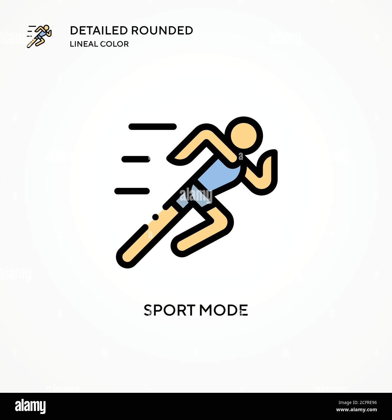Sport mode vector icon. Modern vector illustration concepts. Easy to ...