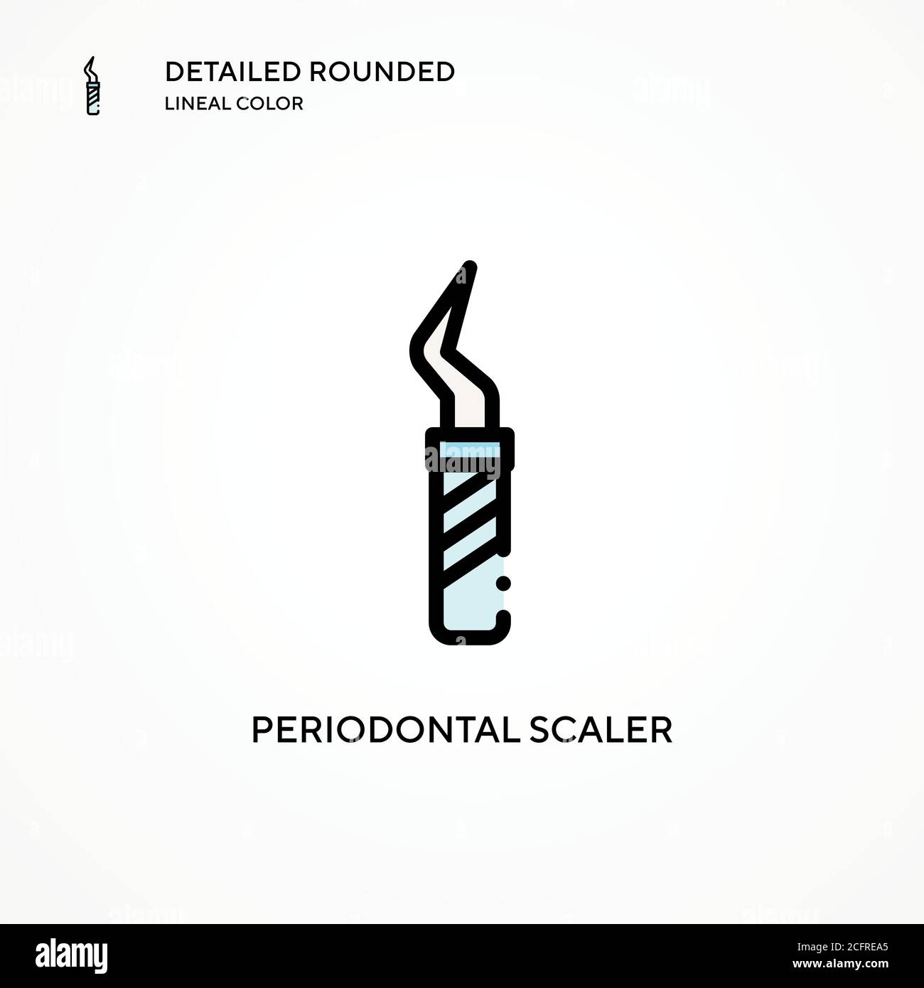 Periodontal scaler vector icon. Modern vector illustration concepts ...