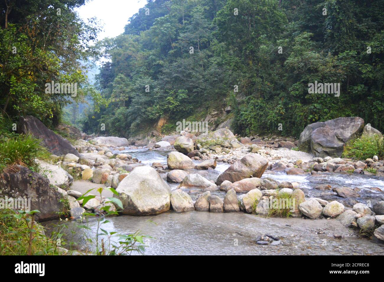 Flowing river sikkim india hi-res stock photography and images - Alamy