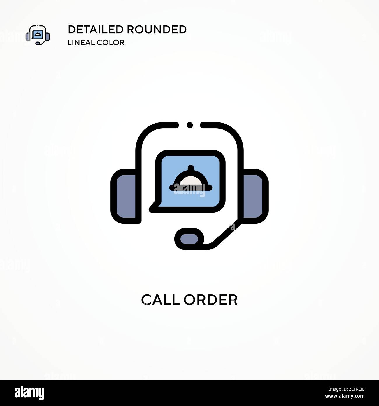 Call order vector icon. Modern vector illustration concepts. Easy to ...