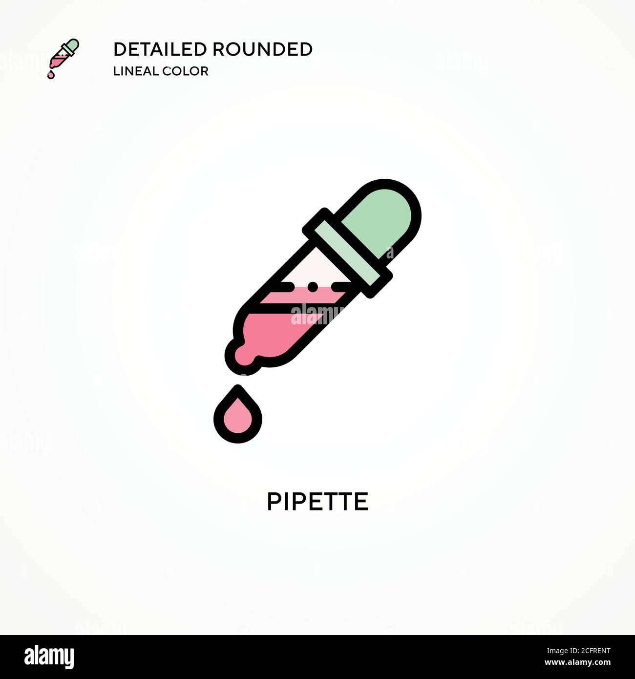 Pipette vector icon. Modern vector illustration concepts. Easy to edit ...