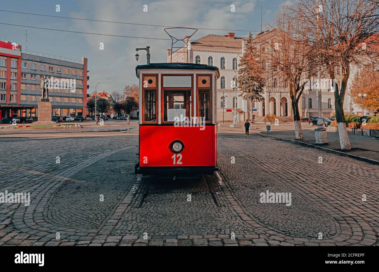 Vintage Soviet tram in Sovetsk or Tilsit, Russia Stock Photo - Alamy