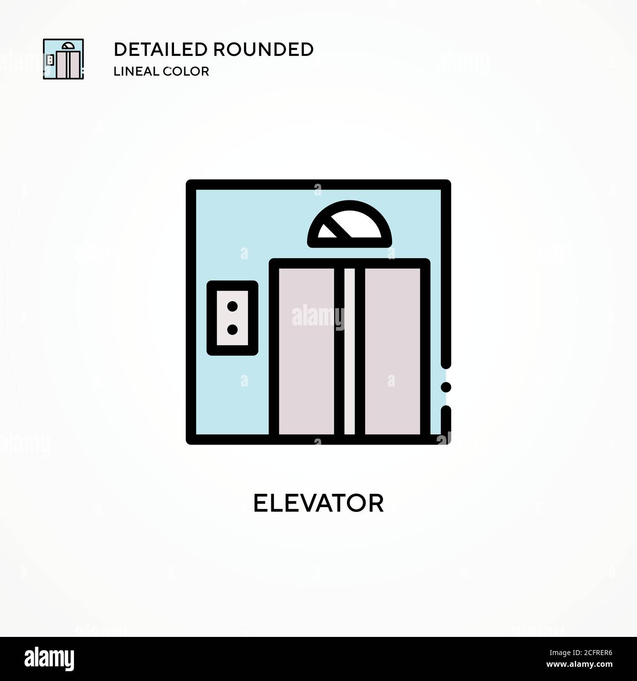 Elevator vector icon. Modern vector illustration concepts. Easy to edit ...