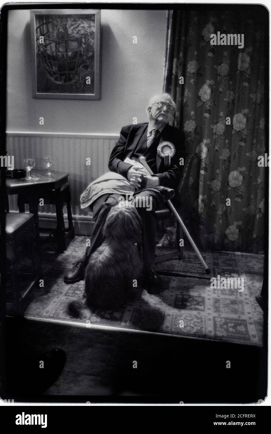 Michael Foot Labour Party Leader on his last election campaign in ...