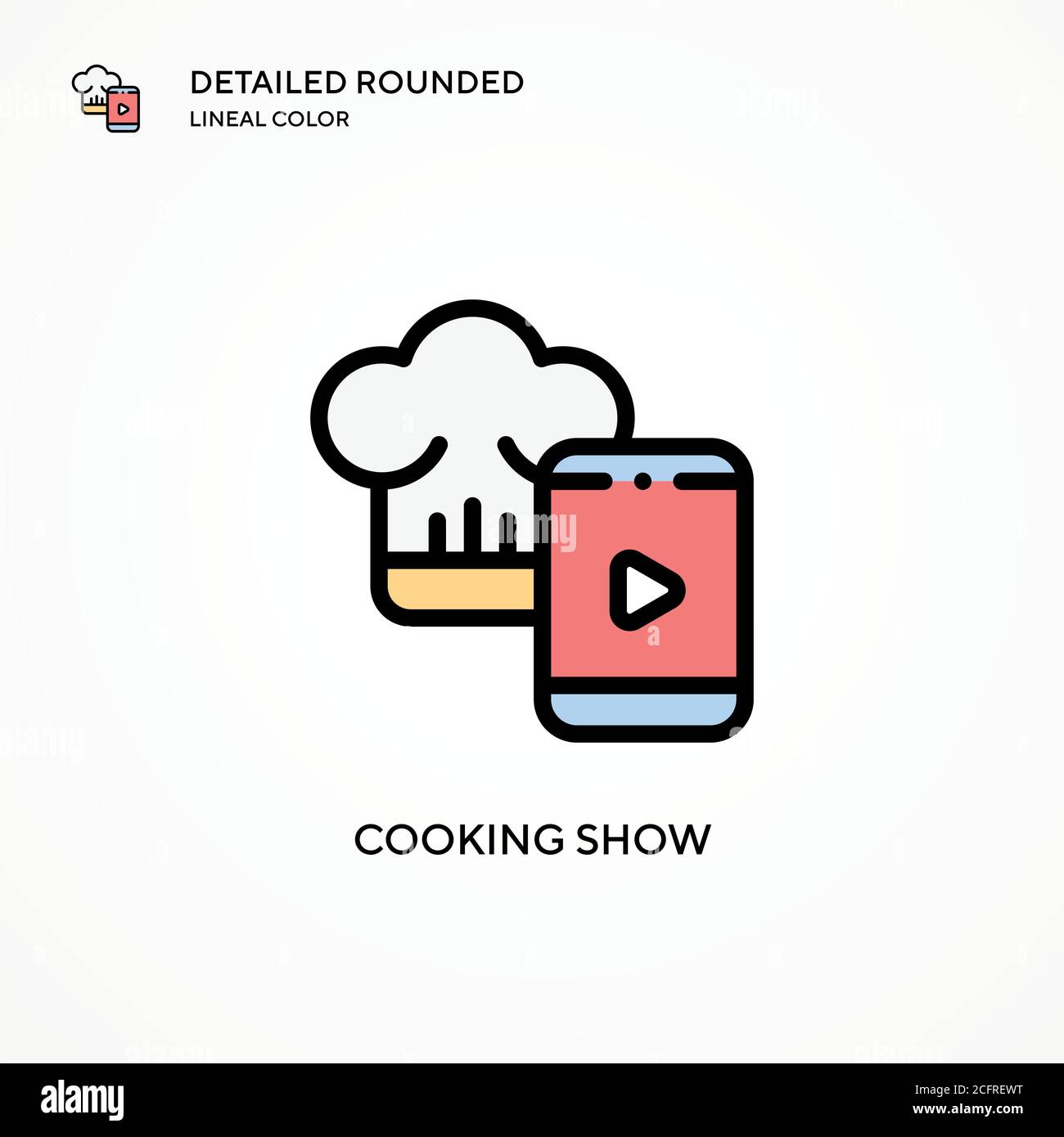 Cooking show vector icon. Modern vector illustration concepts. Easy to ...