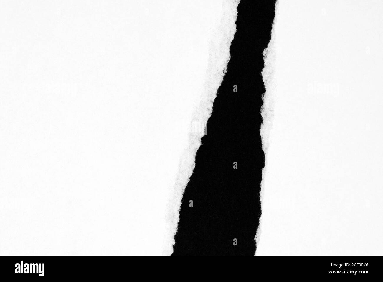 White ripped paper isolated on black background with copy space Stock ...