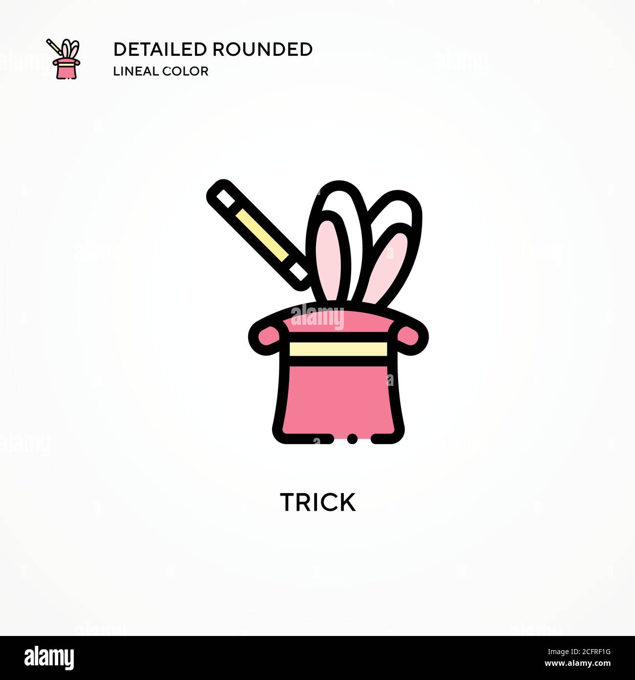 Trick vector icon. Modern vector illustration concepts. Easy to edit ...
