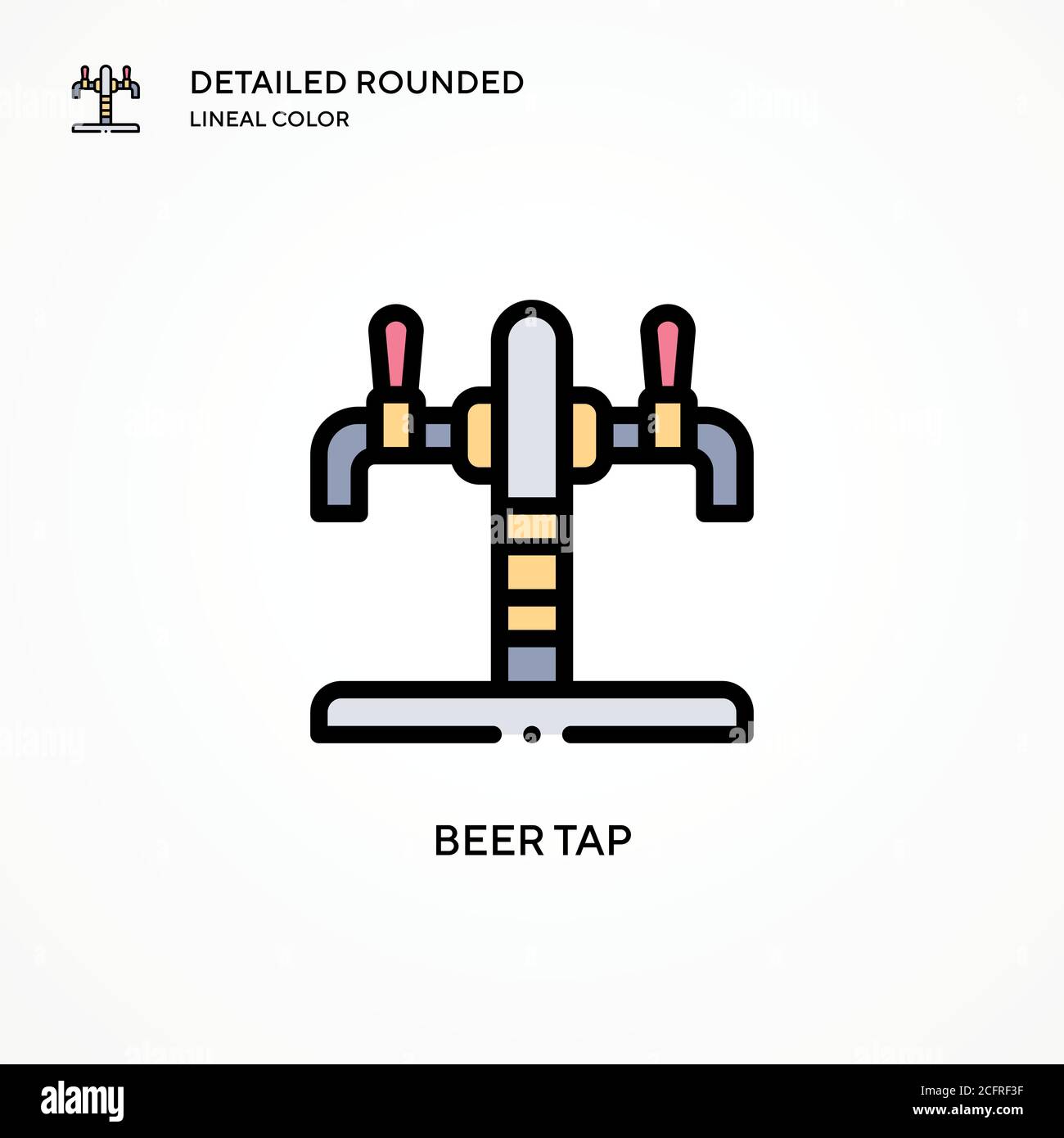 Beer pump illustration Stock Vector Images - Alamy