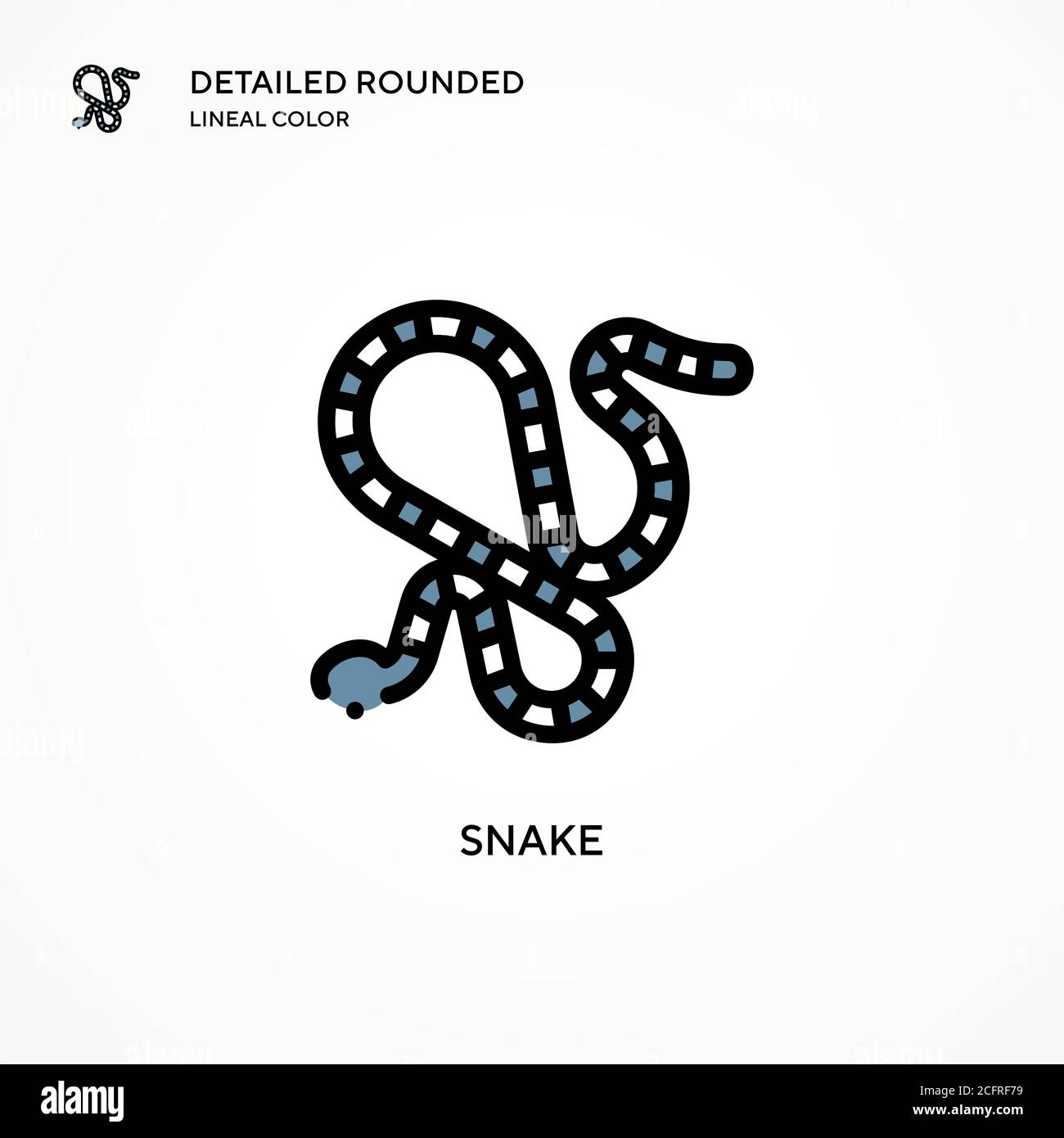 Snake vector icon. Modern vector illustration concepts. Easy to edit ...
