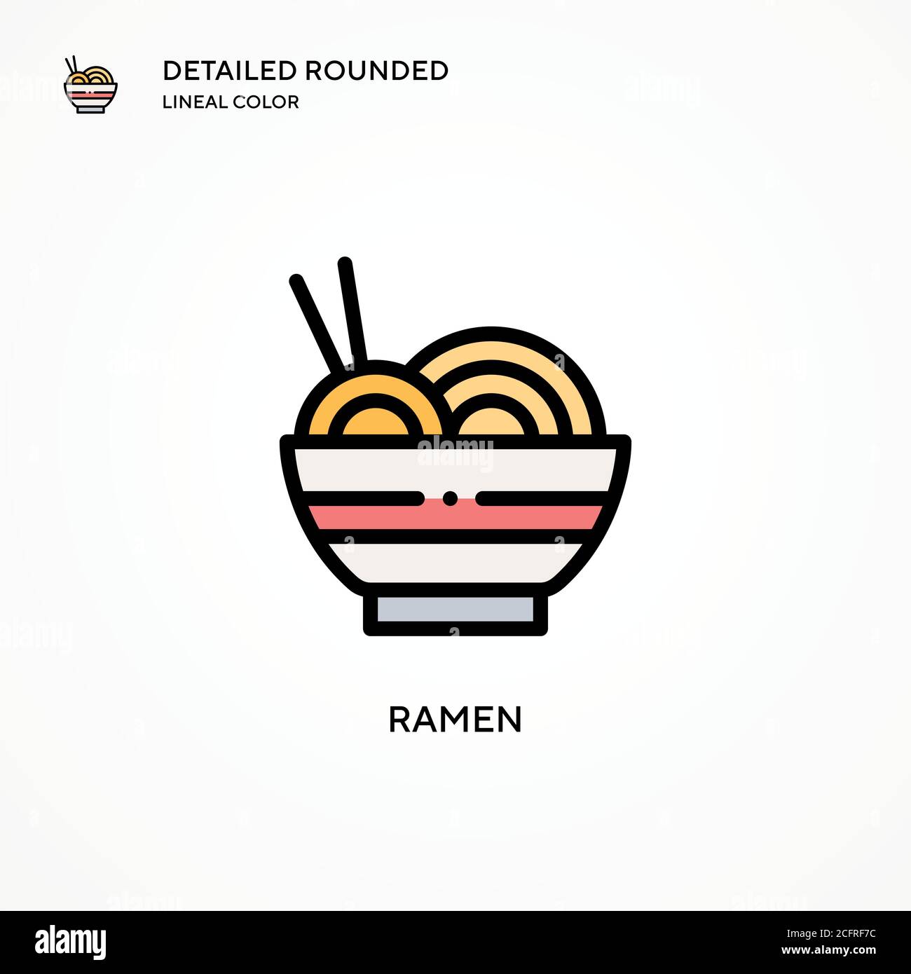 Ramen vector icon. Modern vector illustration concepts. Easy to edit ...