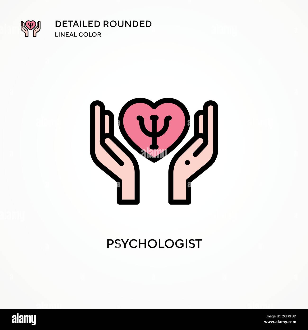 Psychologist vector icon. Modern vector illustration concepts. Easy to ...