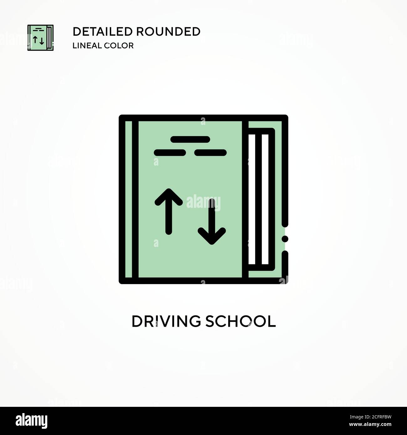 Driving school vector icon. Modern vector illustration concepts. Easy ...