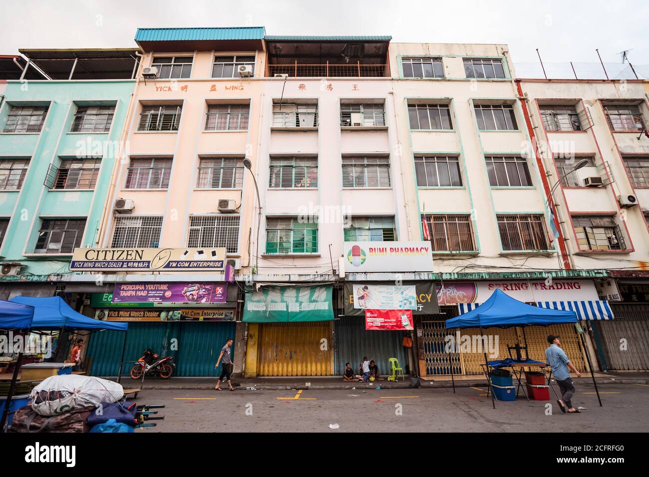 Kota Kinabalu / Malaysia - January 13, 2019: residential street of Kota ...