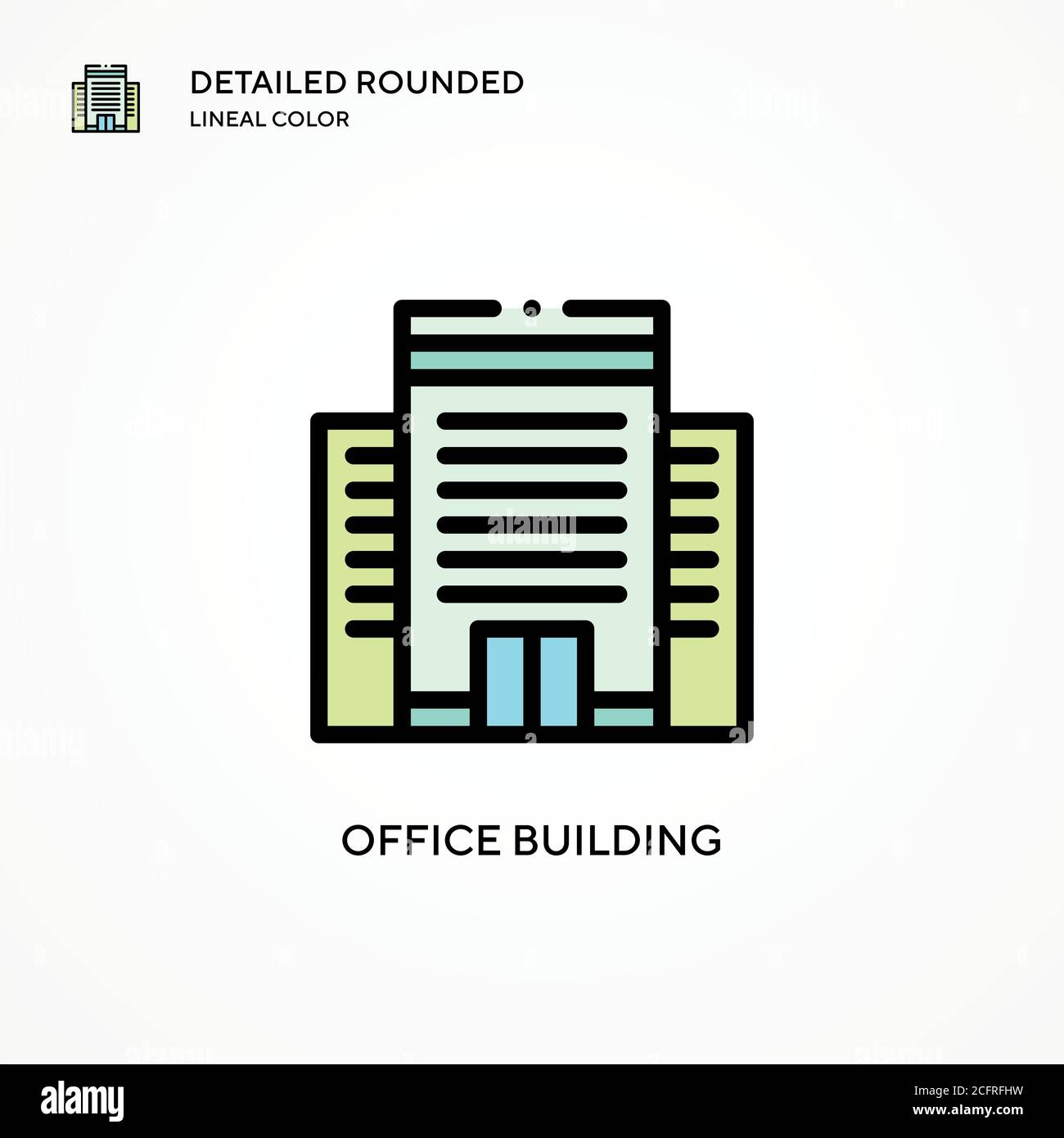 Office building vector icon. Modern vector illustration concepts. Easy ...