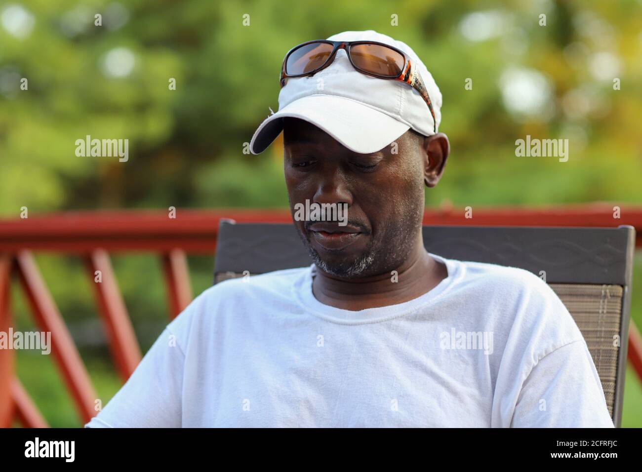 Sad lonely man waiting hi-res stock photography and images - Alamy