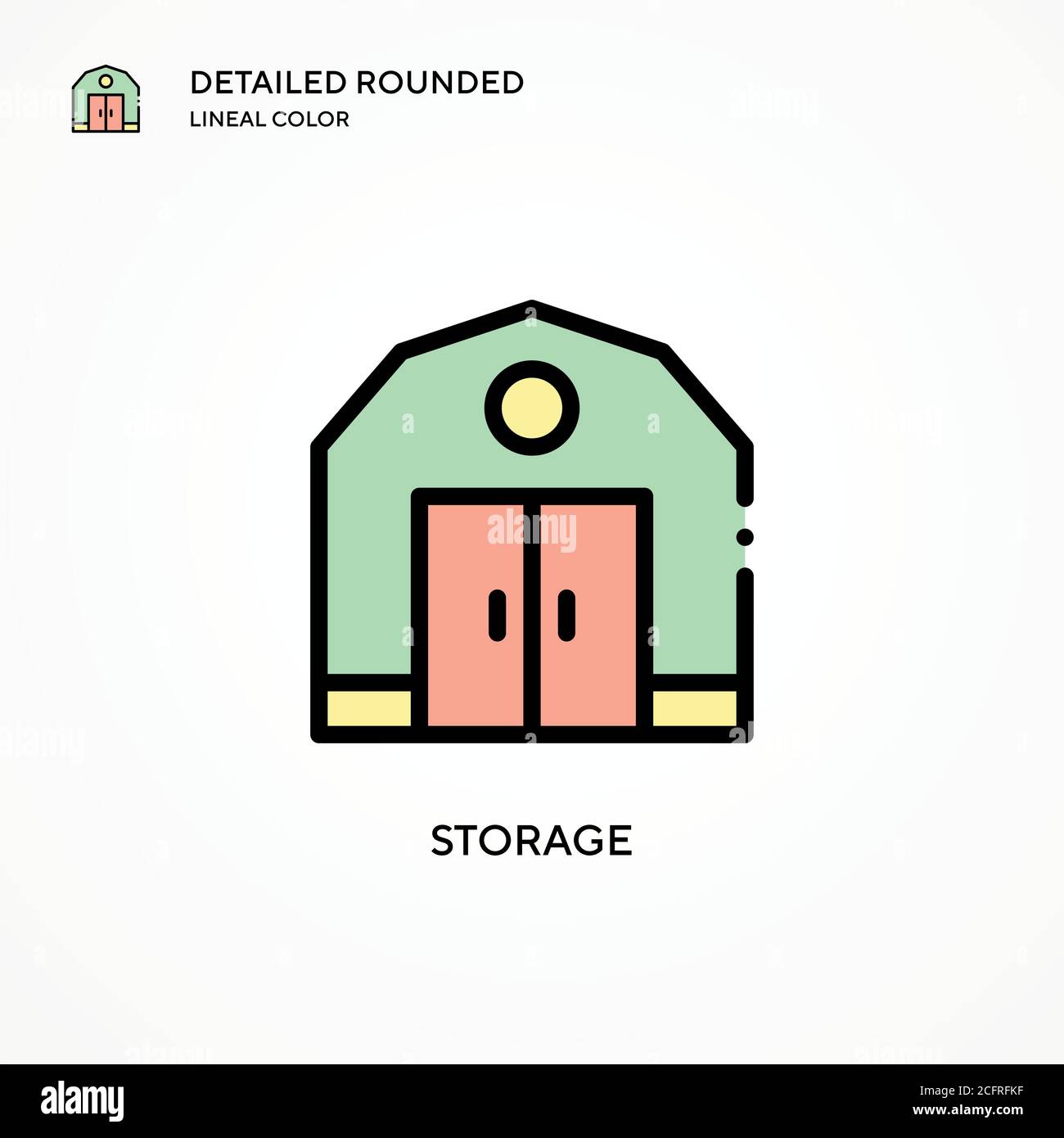 Storage vector icon. Modern vector illustration concepts. Easy to edit ...
