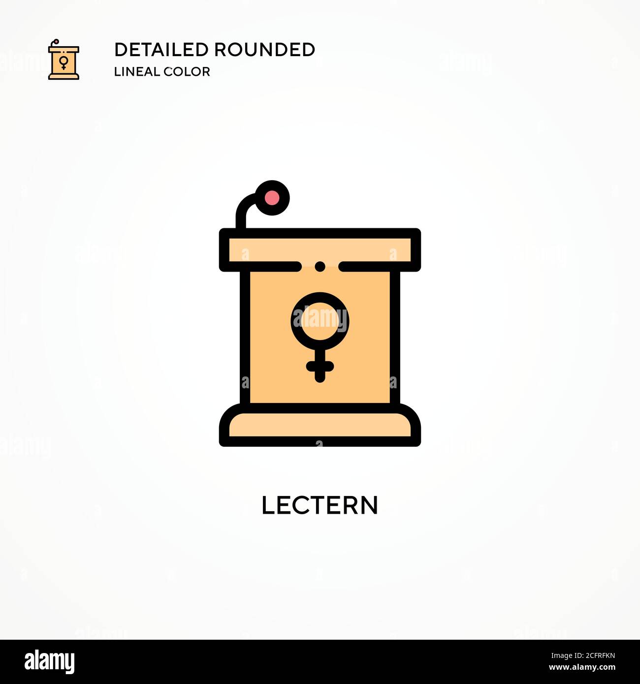 Lectern vector icon. Modern vector illustration concepts. Easy to edit ...