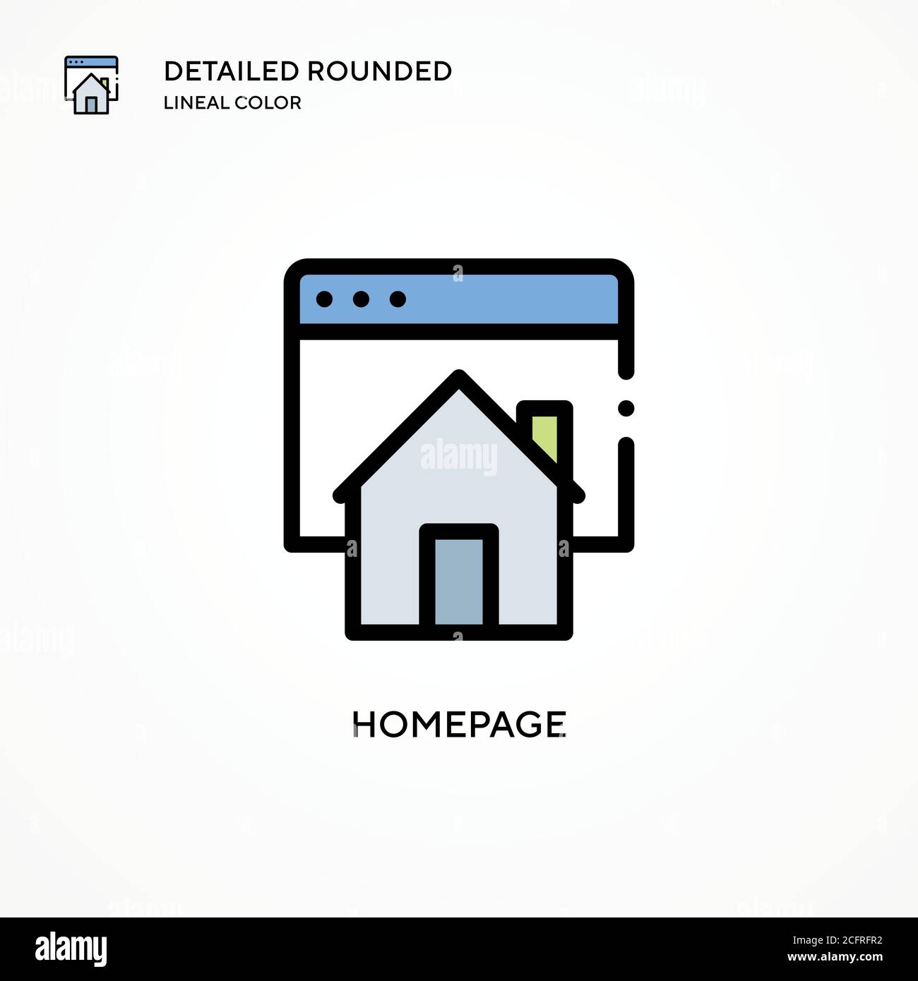 Homepage vector icon. Modern vector illustration concepts. Easy to edit ...
