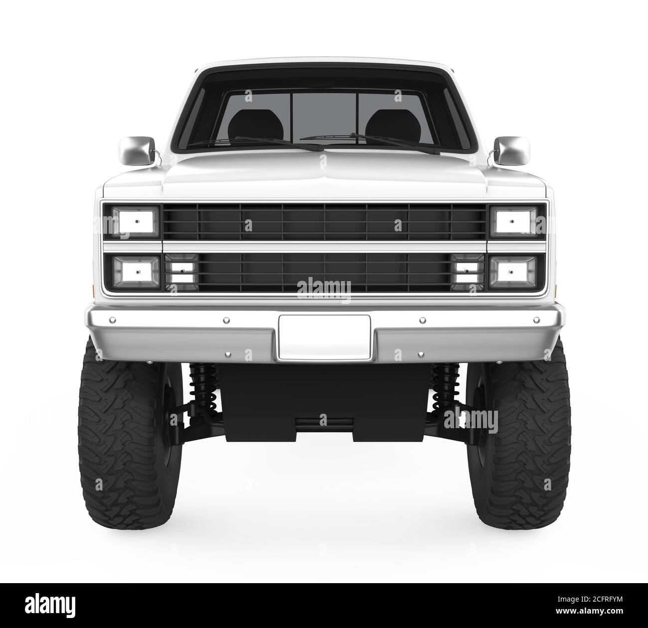 Vintage Pickup Truck Isolated Stock Photo - Alamy