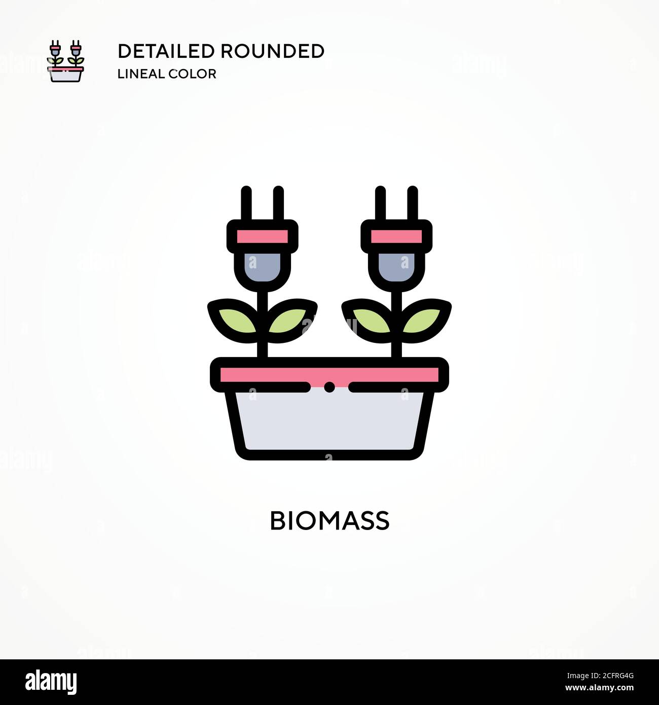 Biomass vector icon. Modern vector illustration concepts. Easy to edit ...