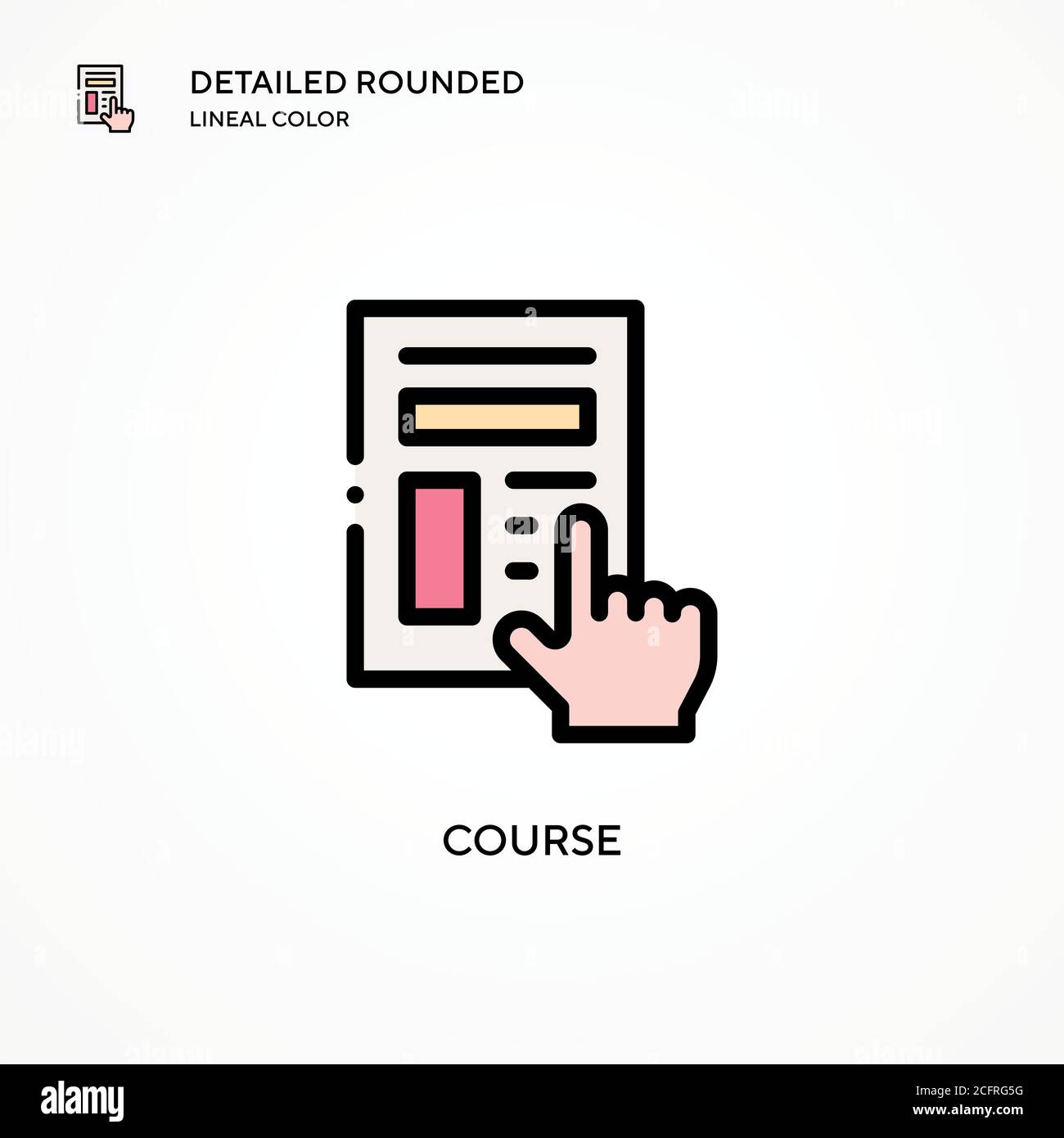 Course vector icon. Modern vector illustration concepts. Easy to edit ...