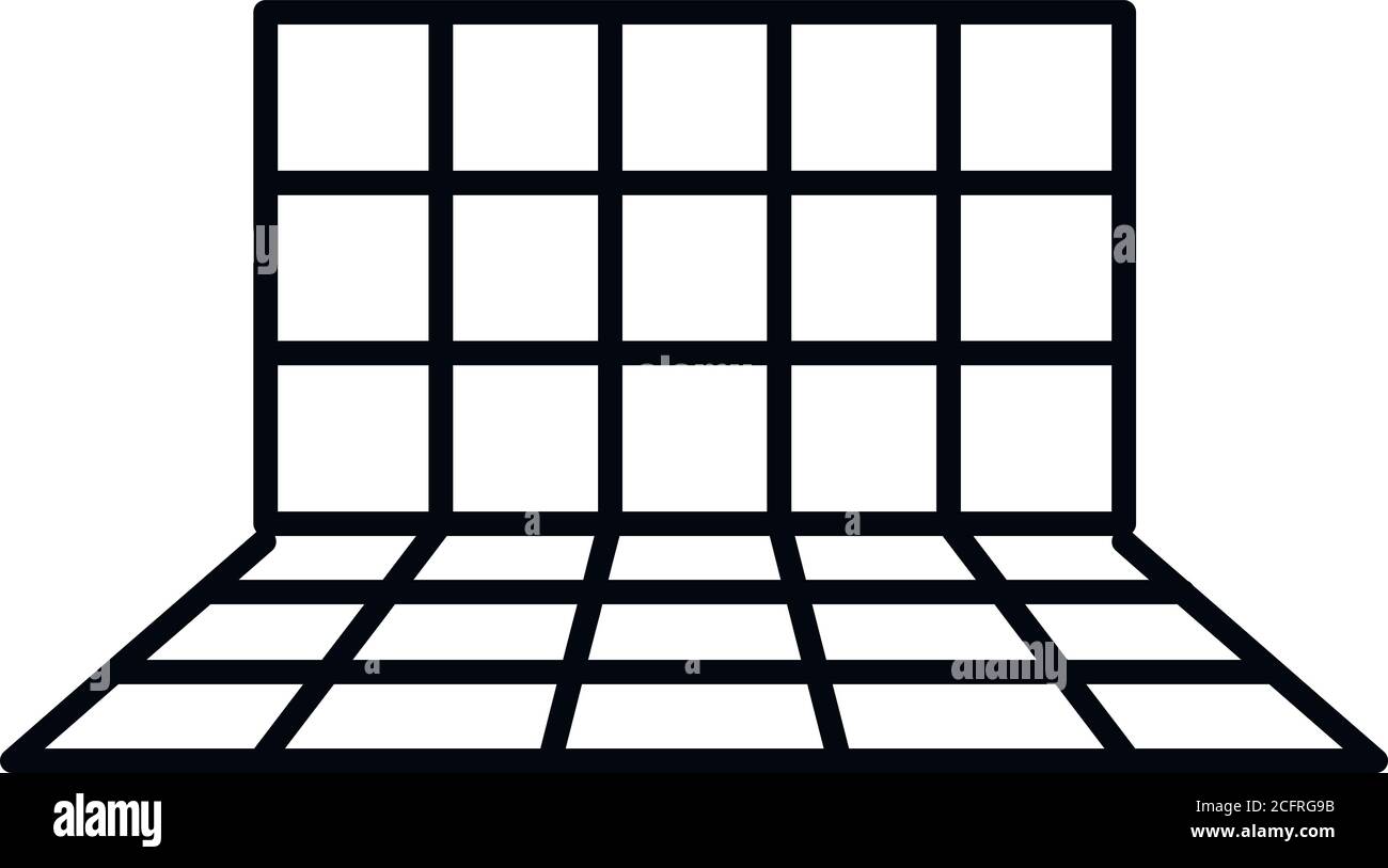 Tiler bathroom work icon. Outline tiler bathroom work vector icon for ...