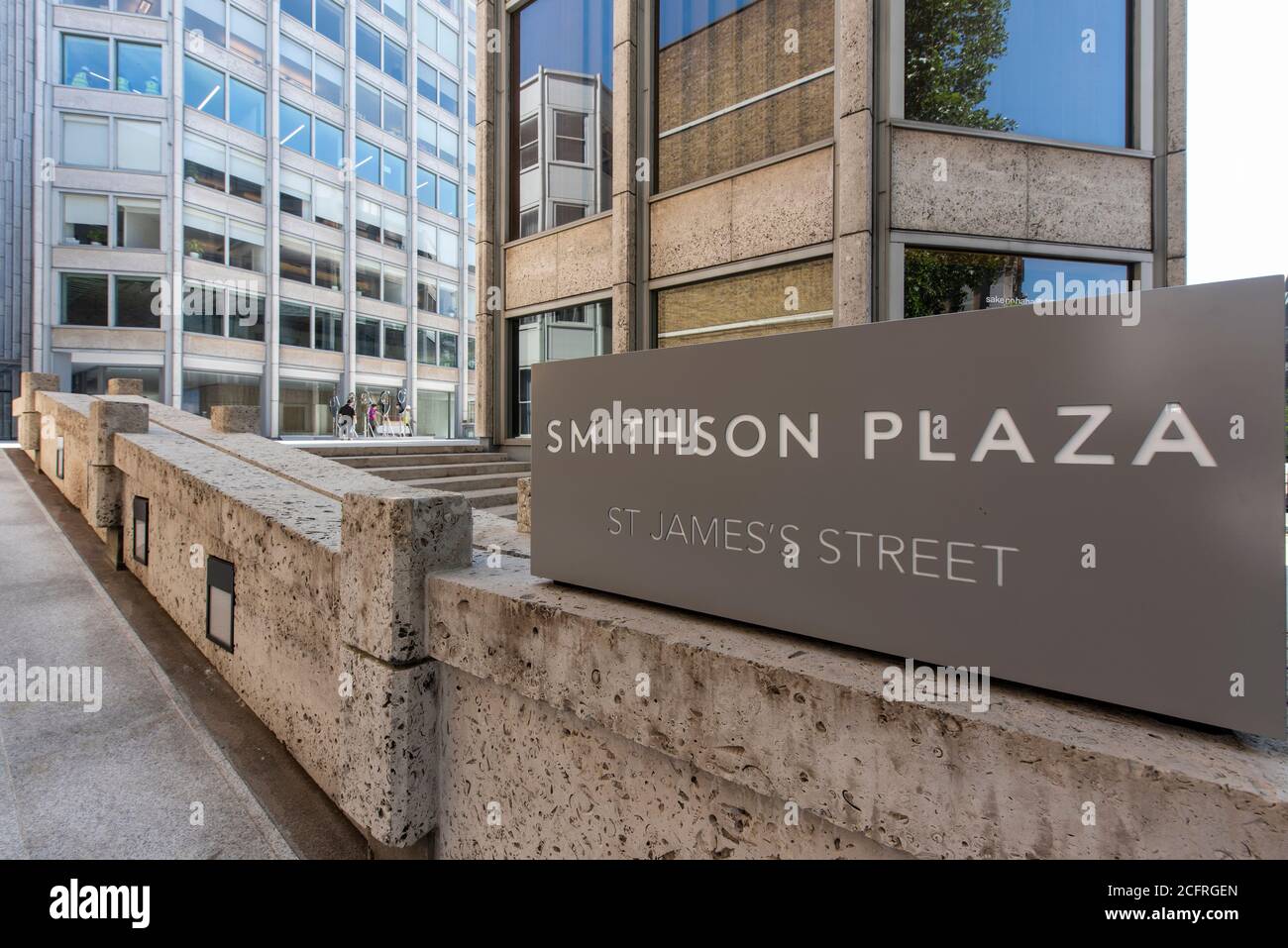 Refurbished entrance to Smithson Plaza from St. James's Street. The ...