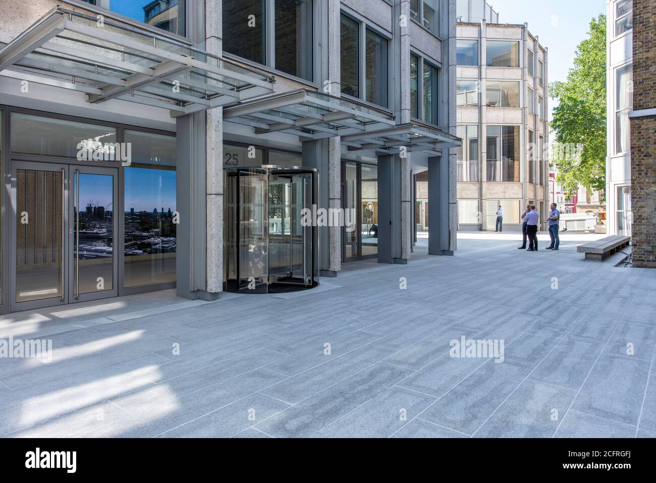 Refurbished and renamed plaza, the Smithson, looking through to St ...
