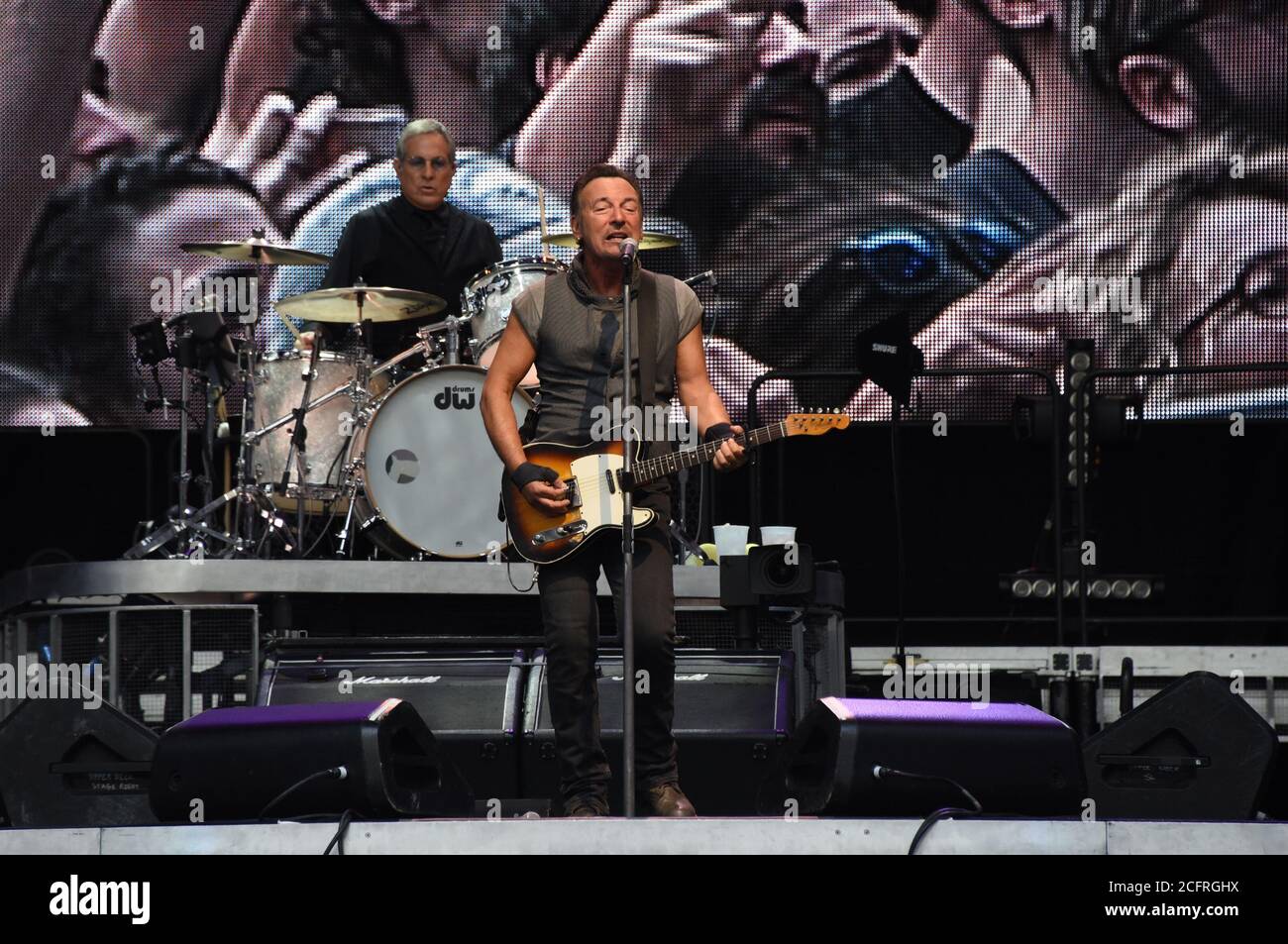 Milano Italy 03/07/2016 : Live concert of Bruce Springsteen at the San ...