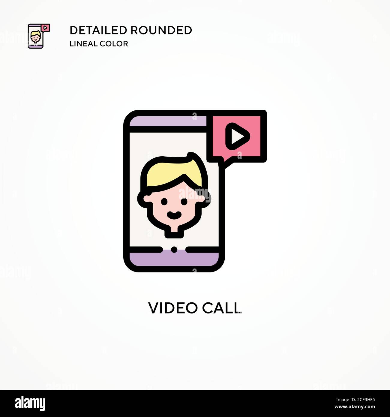 Video call vector icon. Modern vector illustration concepts. Easy to ...