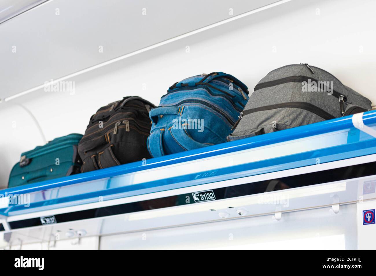 Train luggage storage hi-res stock photography and images - Alamy