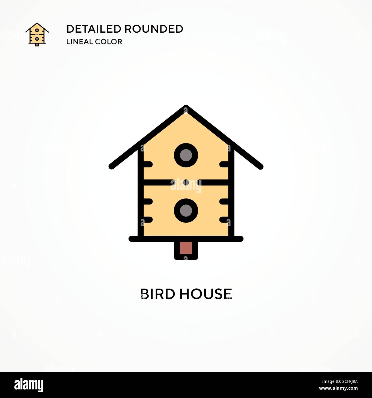 Bird house vector icon. Modern vector illustration concepts. Easy to ...