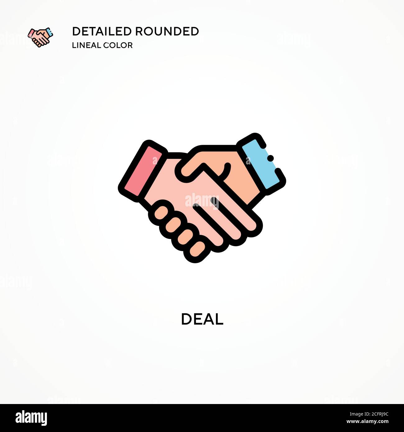 Deal vector icon. Modern vector illustration concepts. Easy to edit and ...